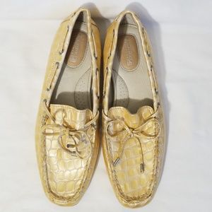 Sperry | Shoes | Sperry Champagne Croc Patent Leather Boatshoes 65 ...